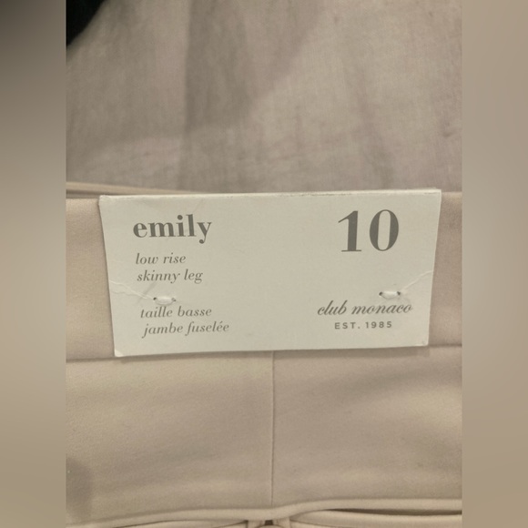 Club Monaco | Pants & Jumpsuits | Emily Low Rise Skinny Pant | Poshmark